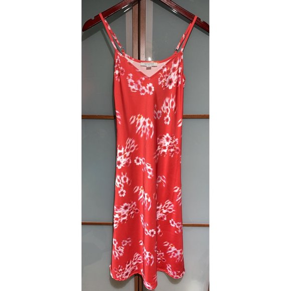 All Saints | Dresses | All Saints Hera Leppo Red Satin Abstract Floral ...